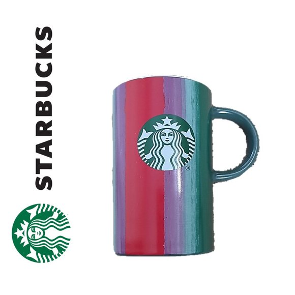 Starbucks | Kitchen | Starbucks Tall Coffee Tea Multi Colored Cup 5 Fl ...